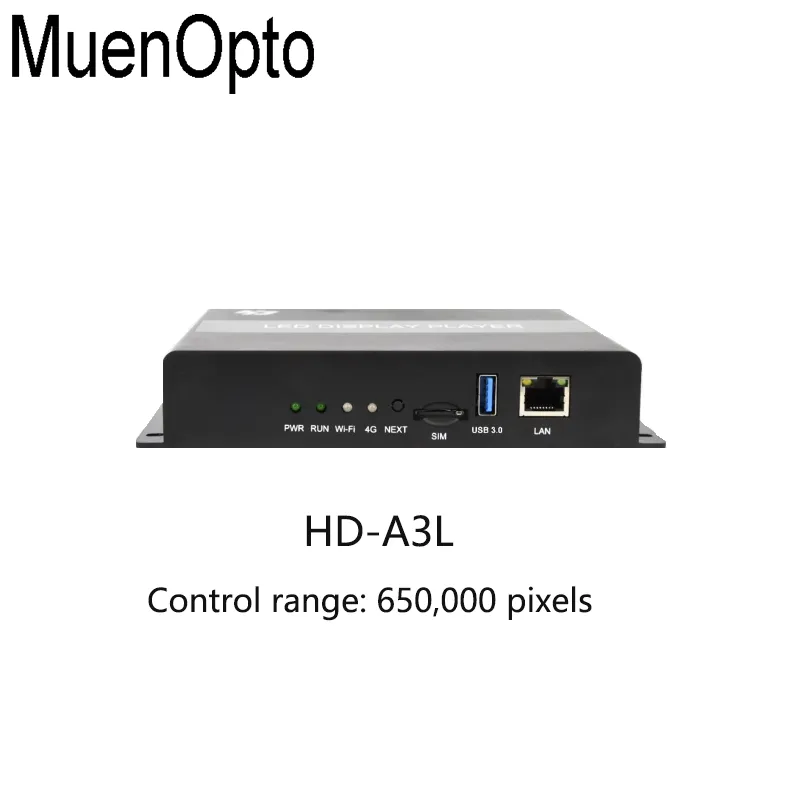 Huidu Full-Color Video LED Display Player Box, Dual-Mode, Audio Output, HD-A3L/HD-A4L/HD-A5L/HD ...