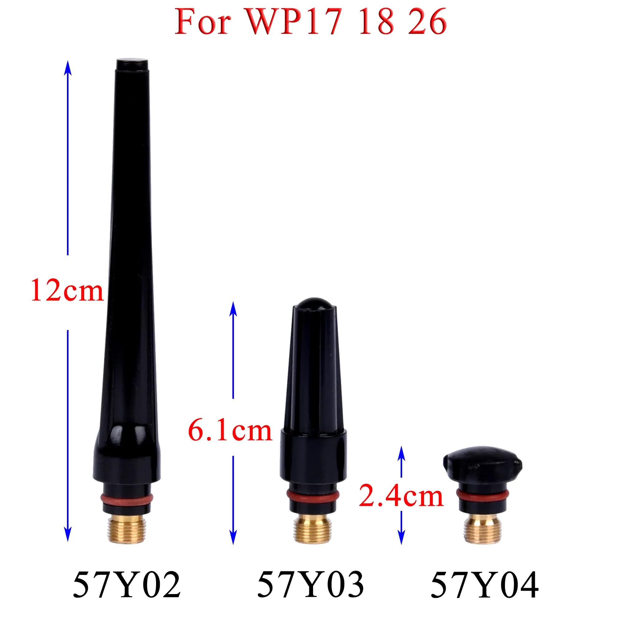 TIG Welding Torch Back Cap Kit - WP9/17/18/20/25/26 Series - Extra Long ...