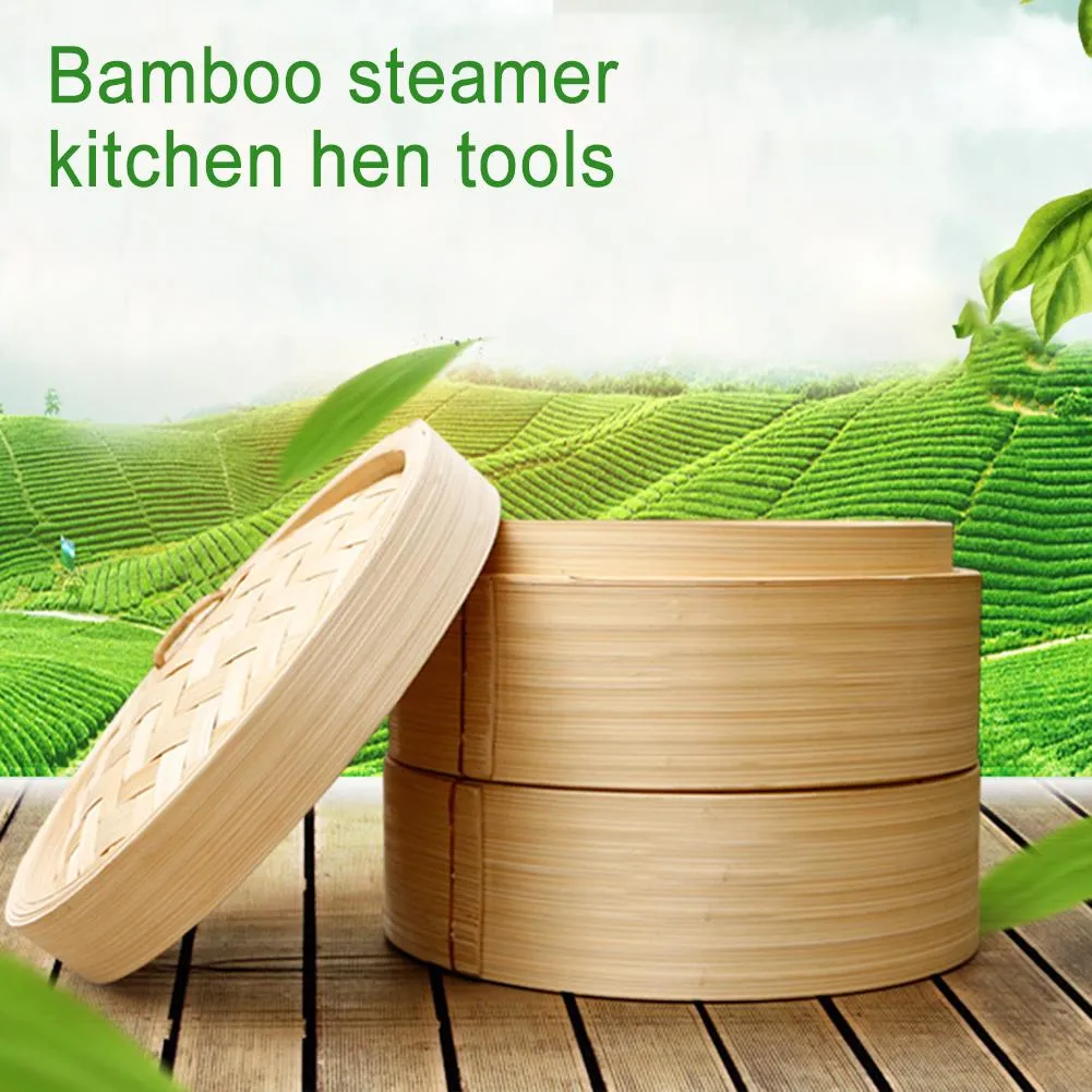 DHgate.com:Handmade Bamboo Steamer for Perfect Dumplings and Buns - Two ...