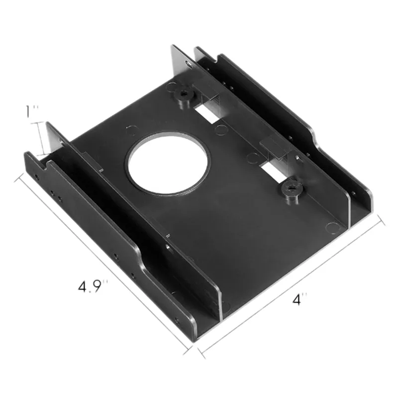 RISE-2X 3.5 to 2.5 HDD/SSD Hard Drive Mounting Bracket, 2-Bay, Aluminum ...