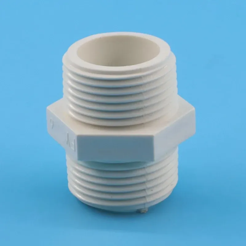 White PVC Pipe stainless steel fittings with Straight Elbow Tee ...