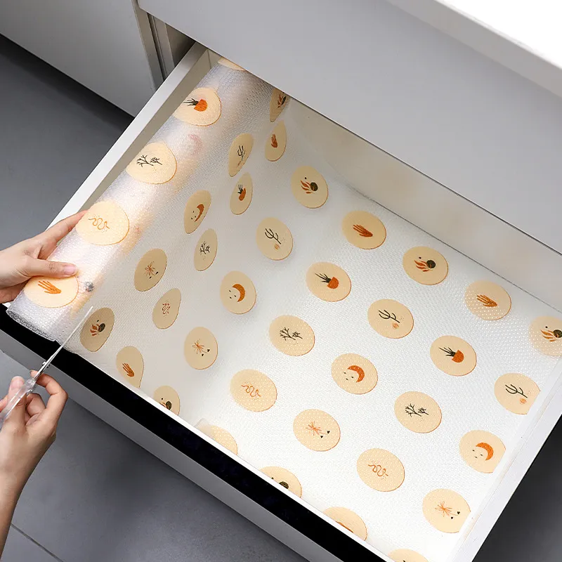 Cute Print Household Kitchen Drawer Mat Shelf Cover Liners Cabinet Mat ...