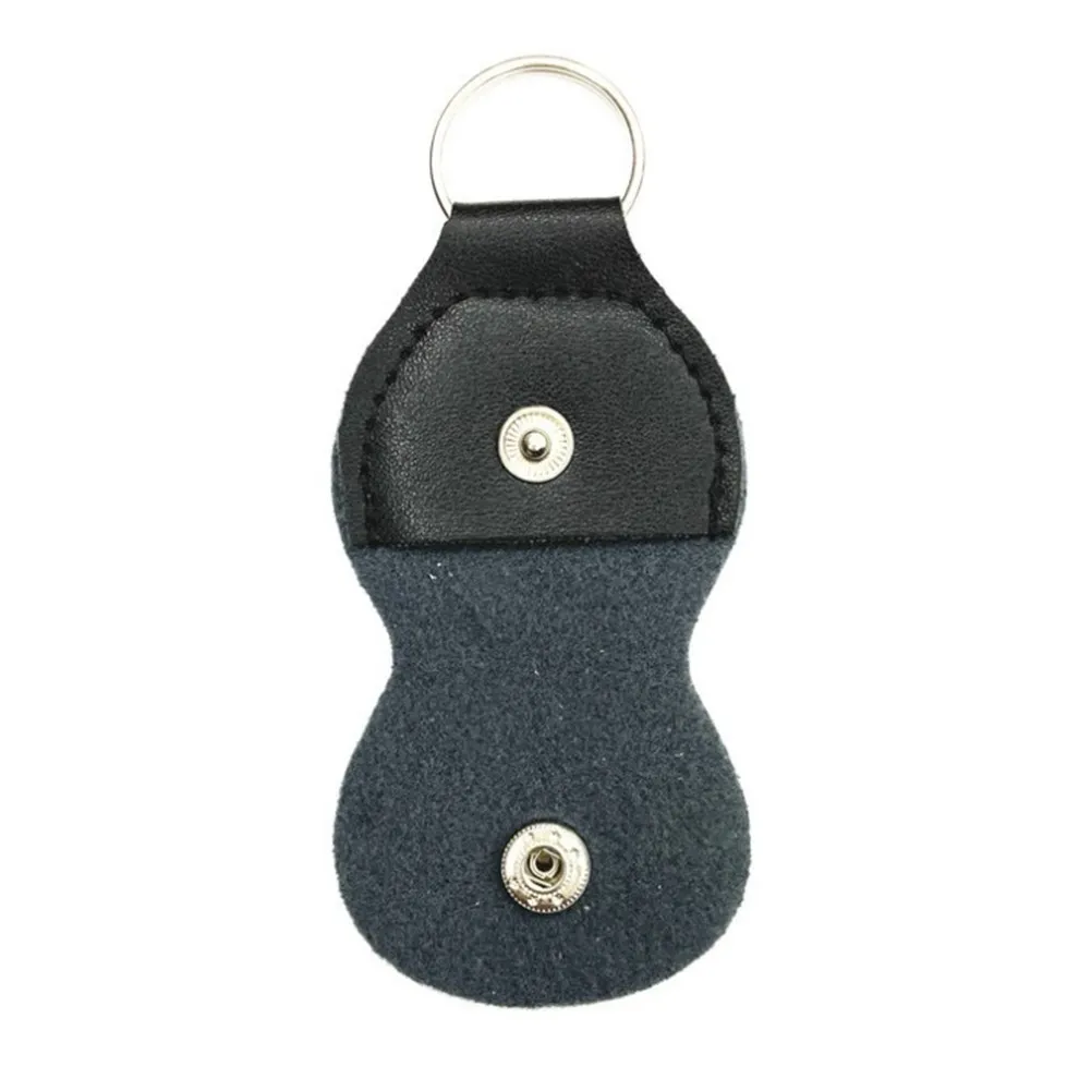 Guitar Pick Holder Case, Compact PU Leather Keyring Plectrum Storage ...