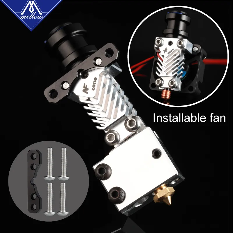 Mellow 3D Printer NF Zone-Volcano Heater Block Kit, V6 J-head Hotend w ...