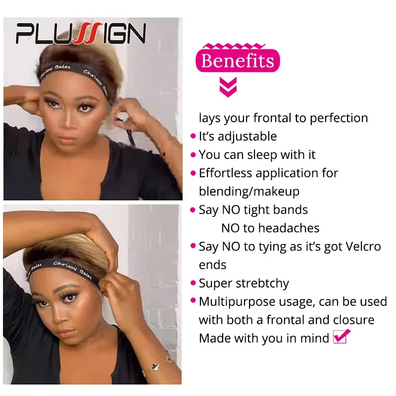 Edge Band for Wigs: Adjustable Velcro Lace Melting Band - 2.5/3/3.5/4cm ...