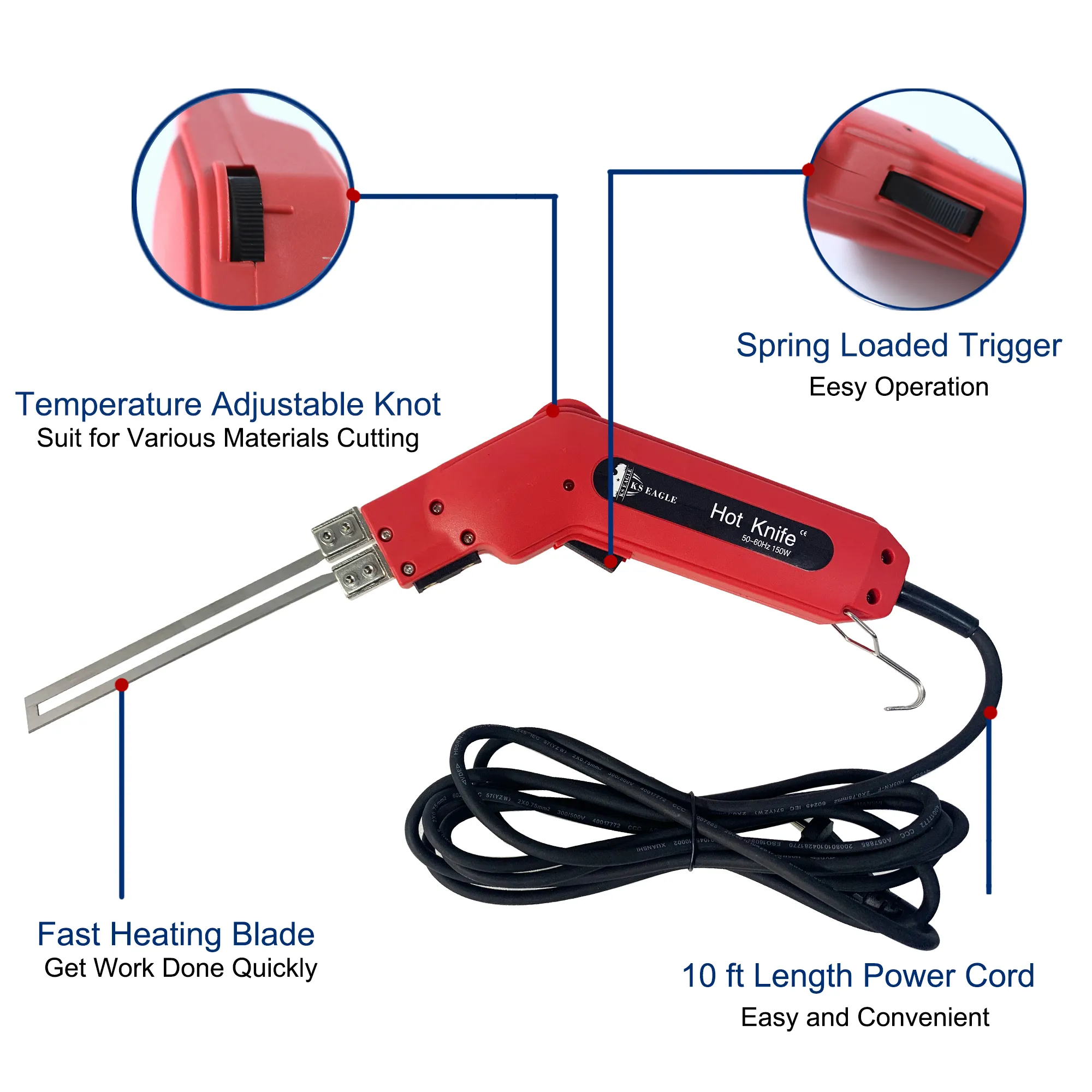 Portable 250W Electric Foam leaf cutter bee with Heating Function ...