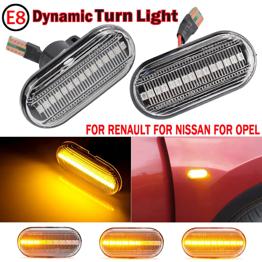 Sequential Flashing LED Turn Signal Side Marker Light with Dynamic Turn ...