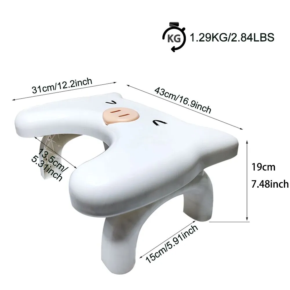 Squat Toilet Stool with Aromatherapy - Collapsible Bathroom Step Stool ...