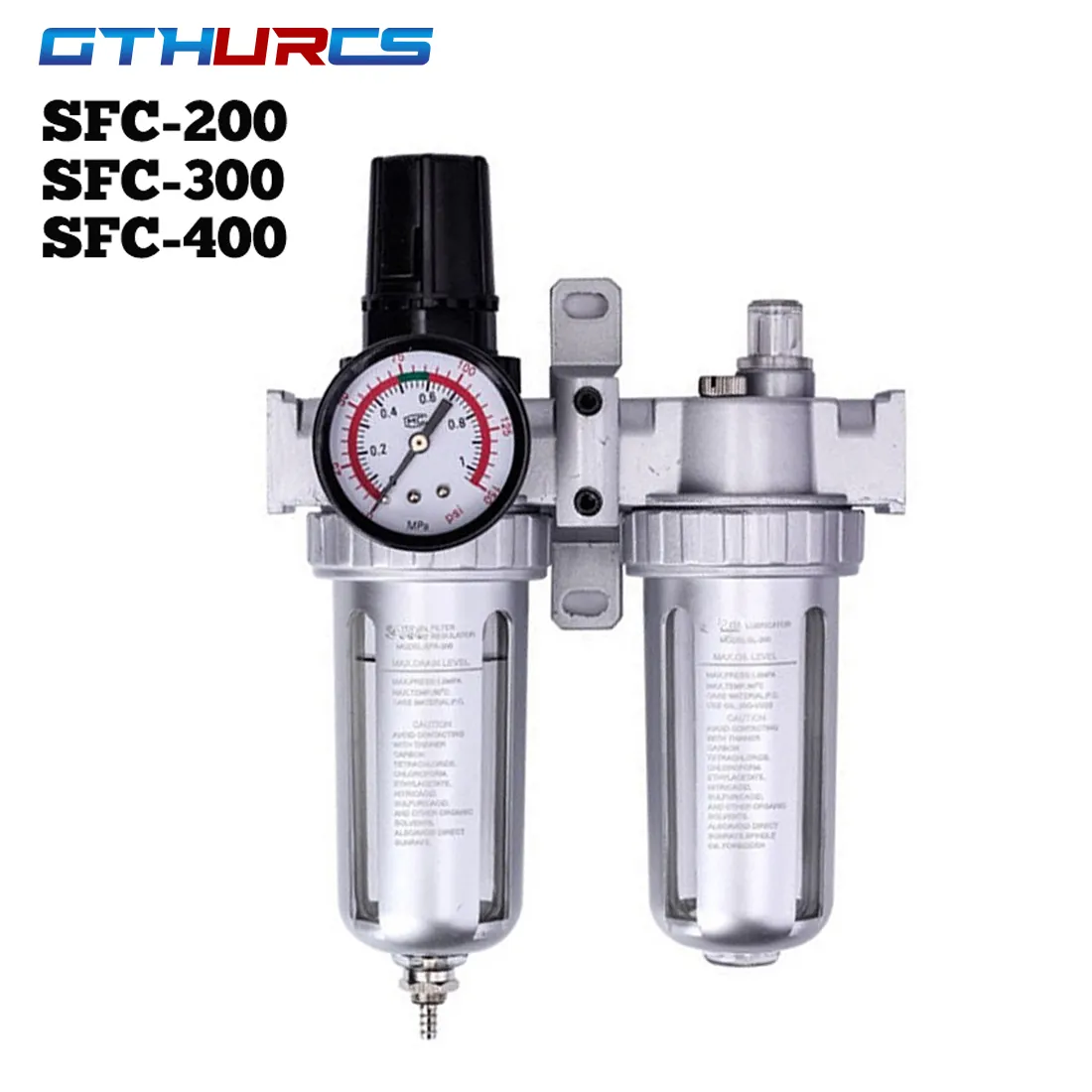 SFC Series Compressor Air Filter Regulator Water Oil Separator Trap ...