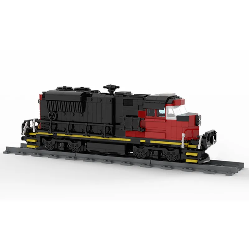 MOC Building Blocks: High Tech Train Model Kit SD70M 2 CN Train Bricks ...