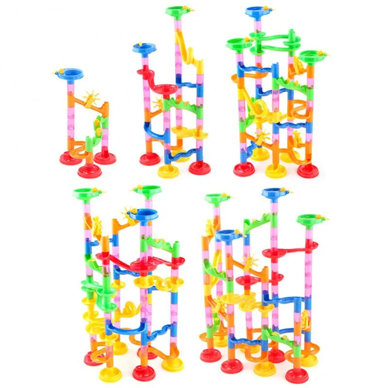 Marble Race Run DIY Block blocks house - Babywell 29-Plastic Maze Toys ...