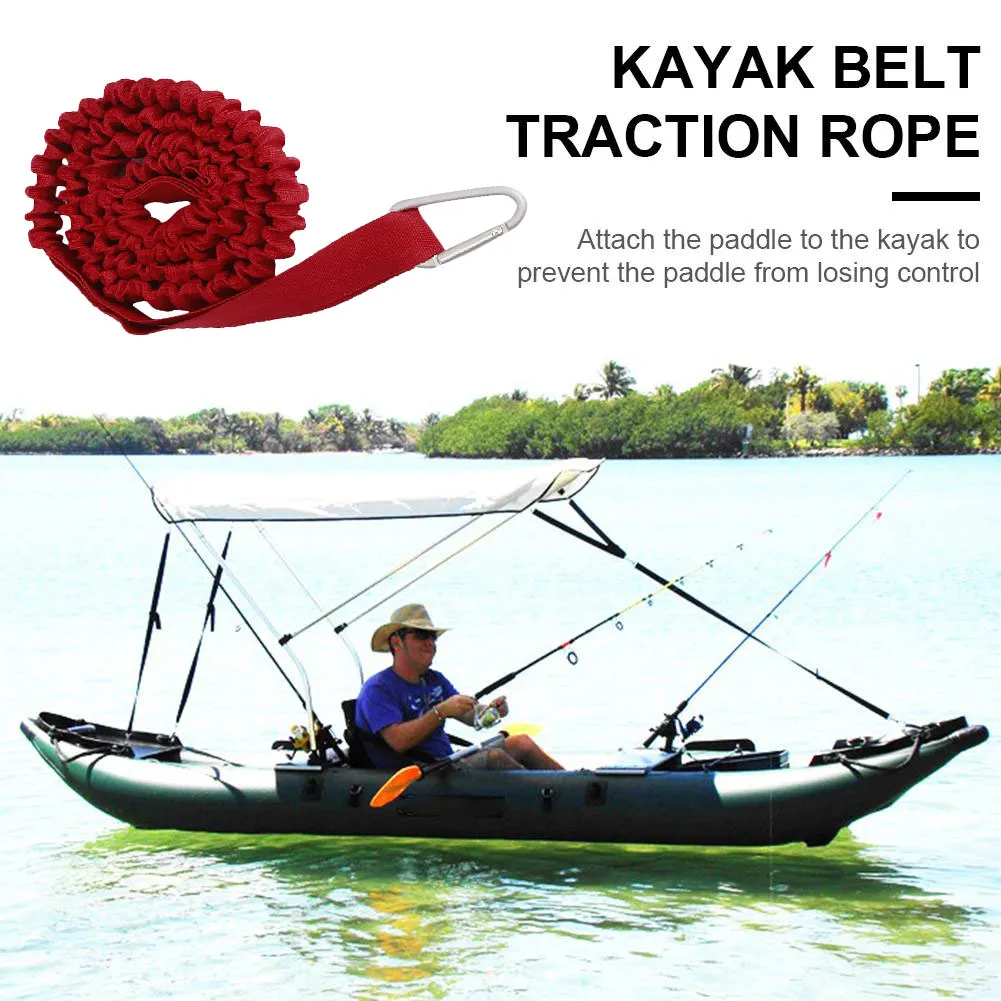 Premium Coil Kayak Paddle Leash - Adjustable Tie Rope Lanyard with ...