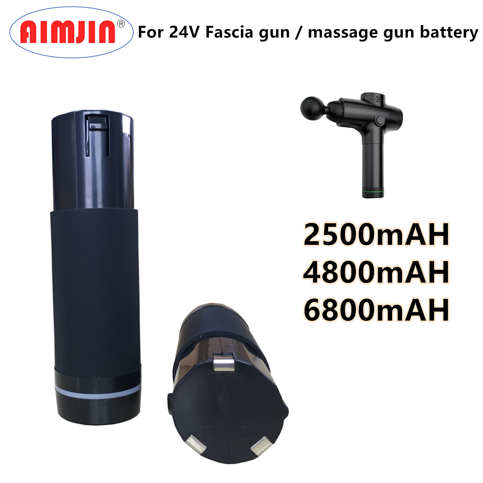 24V 2500/4800/6800mAh Batteries for Various Massage Guns and Fascia ...