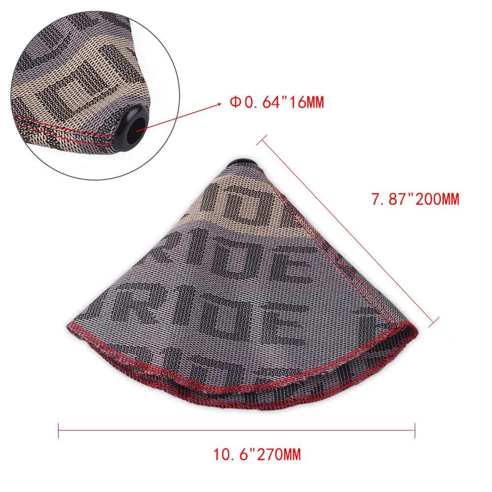 JDM Style Bride Canvas Universal Shift Knob Boot Cover for Shifter ...