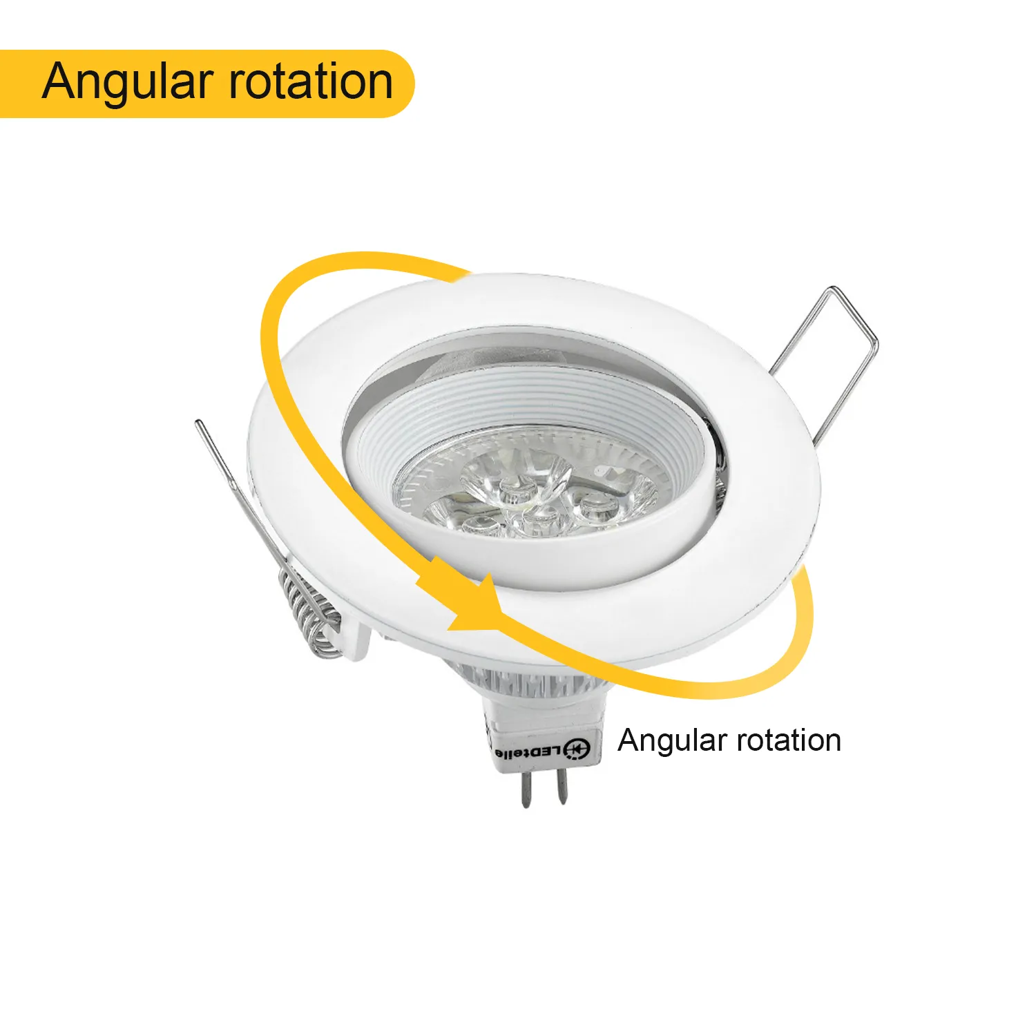 Nickel Ceiling Recessed Spotlights - Set of 6 Round MR16 GU10 Halogen ...