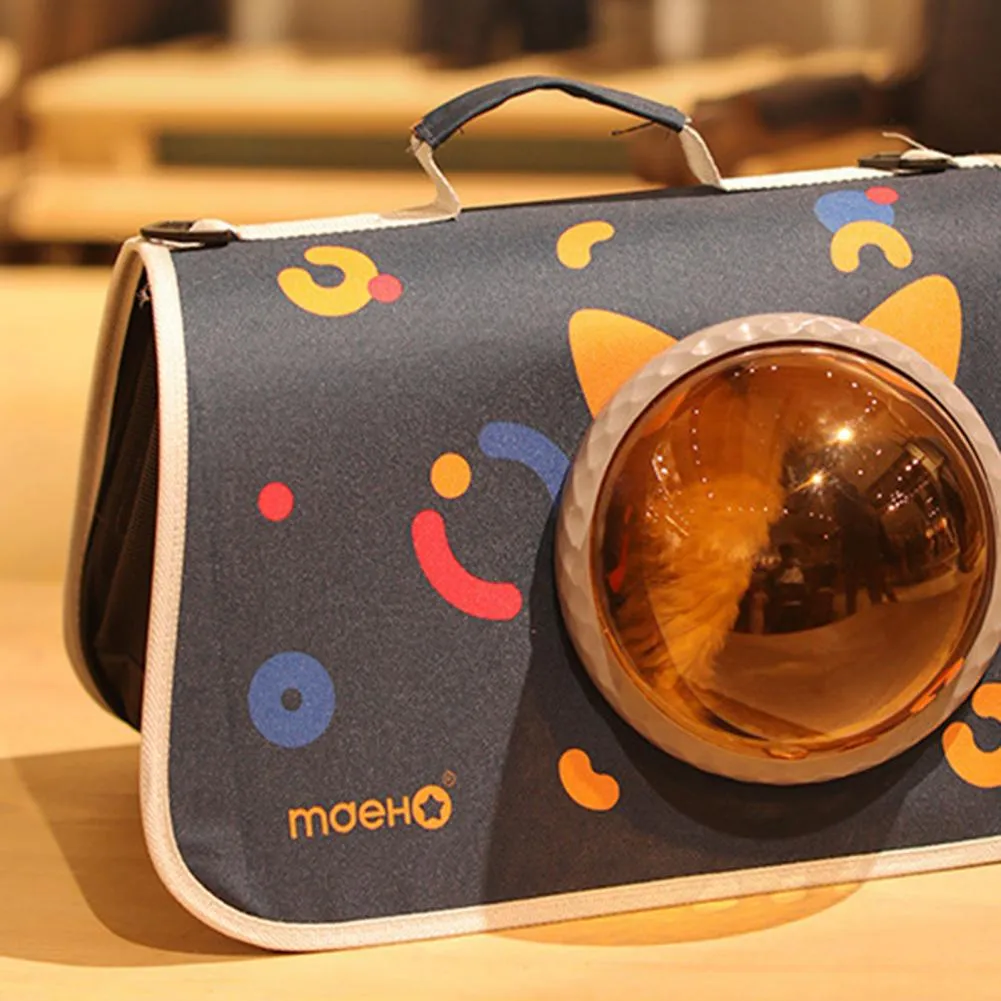 UpgradedWear-resistant Cat Carrier Bag with Window, Breathable Pet Messenger Bag for Hiking ...