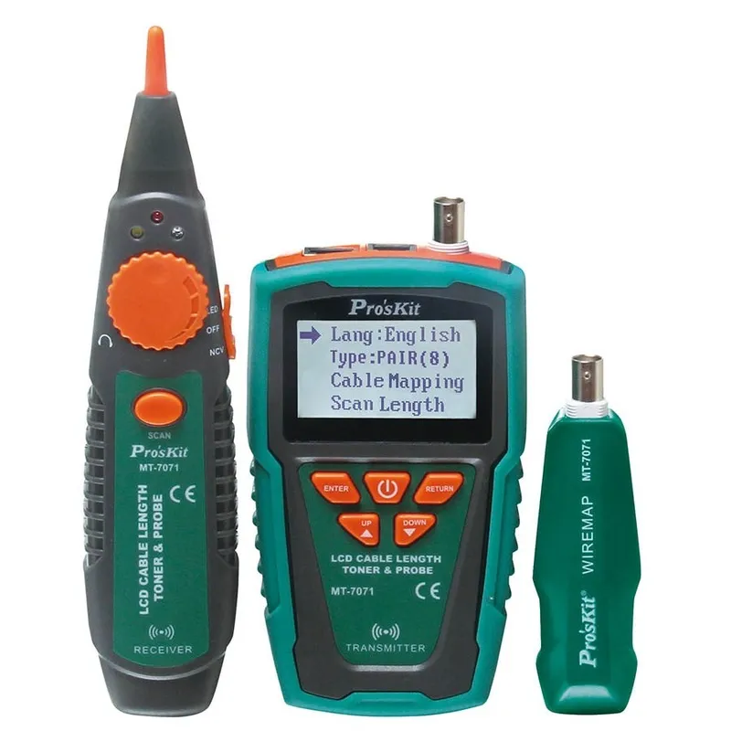 Network Cable Tester & Line Finder - LCD Display, Audio Signal ...