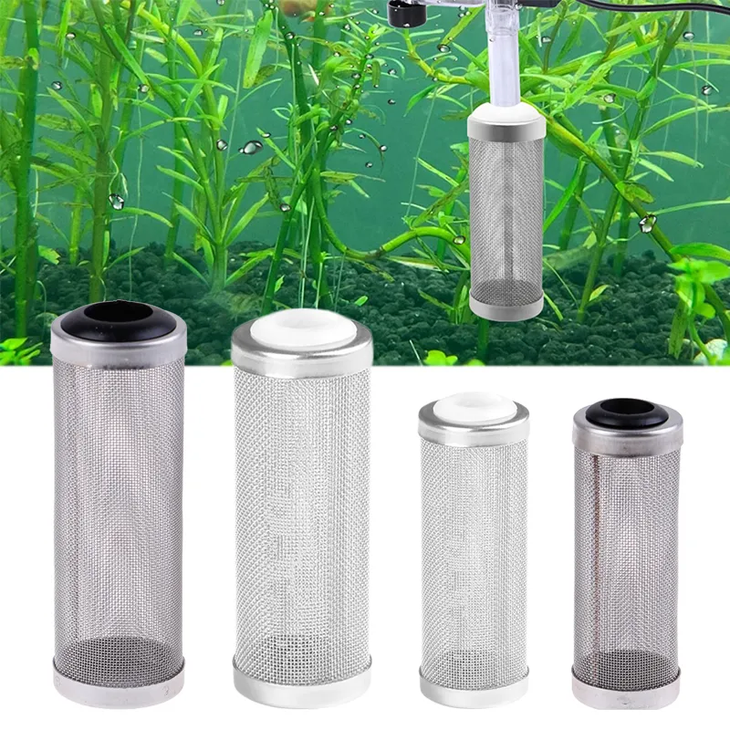 Stainless Steel Mesh Aquarium Inflow filter kit - 12/16mm Net Guard for ...