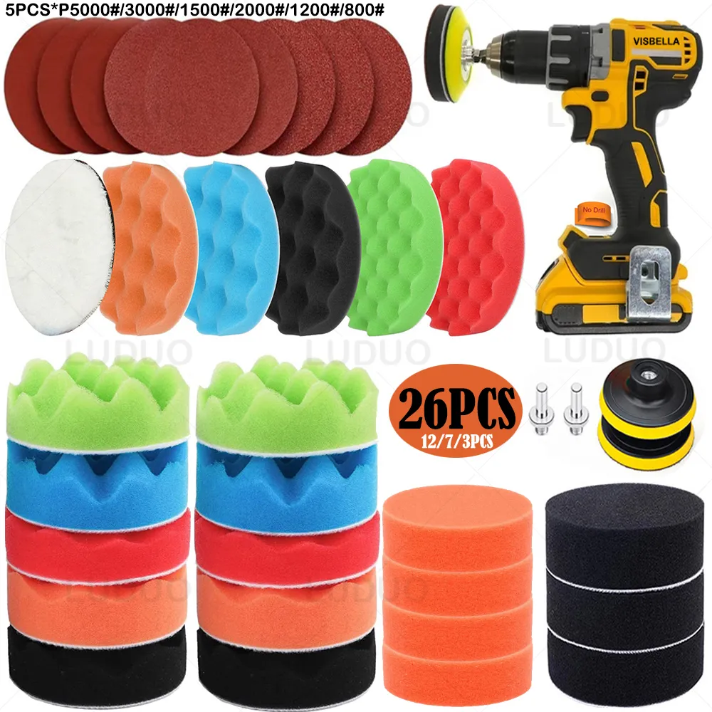 Car Polishing Pads Kit Foam Buffing Sponge... From Dh911256299, $25.87 ...