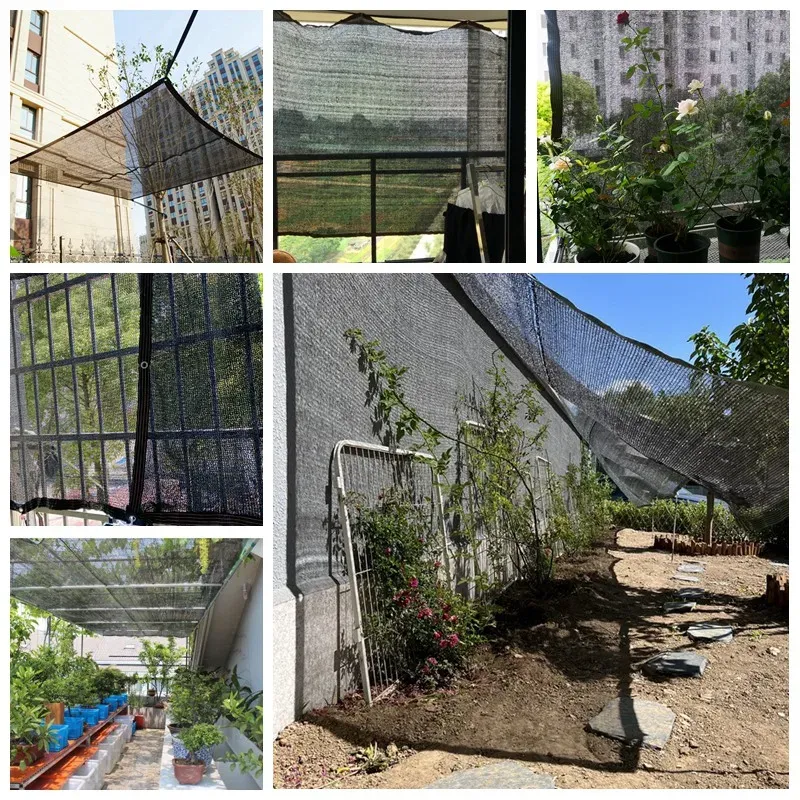 Black 3-Pin Sun Shade Netting - UV Protection for Plants, Flowers, and ...