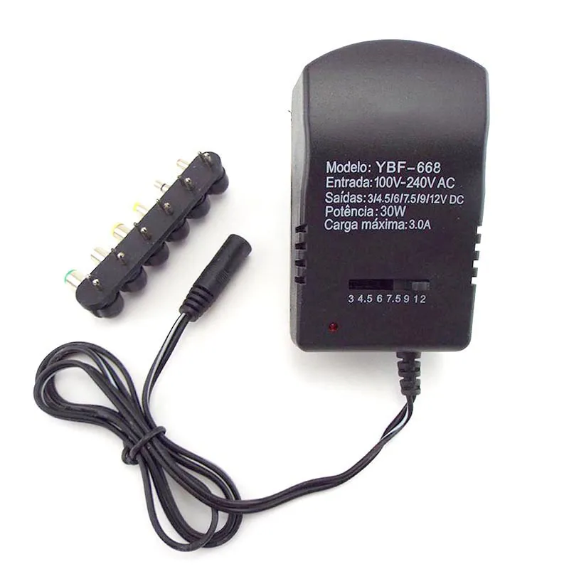 Universal Adjustable AC/DC power adapter Adapter for Travel - 3V to 12V ...