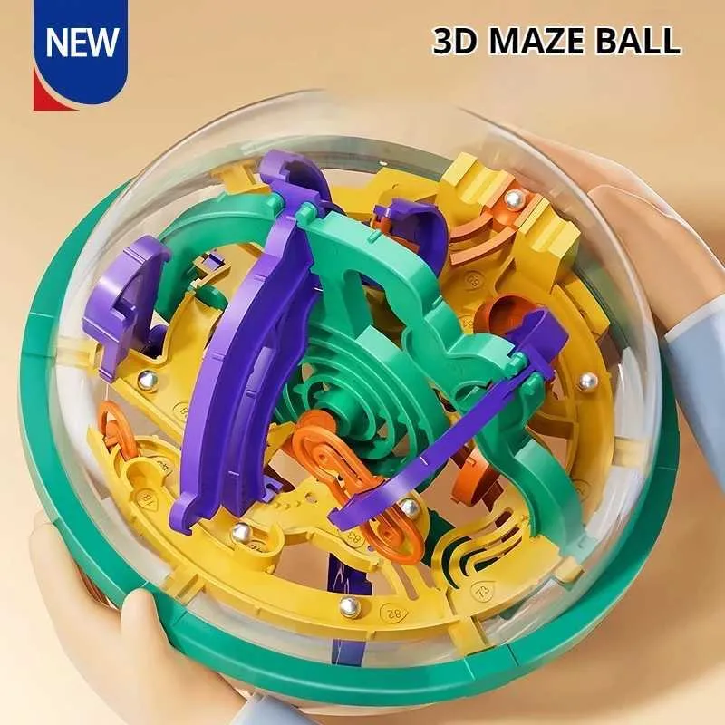 Montessori 3D puzzle with ball Maze Toy - Large 299...