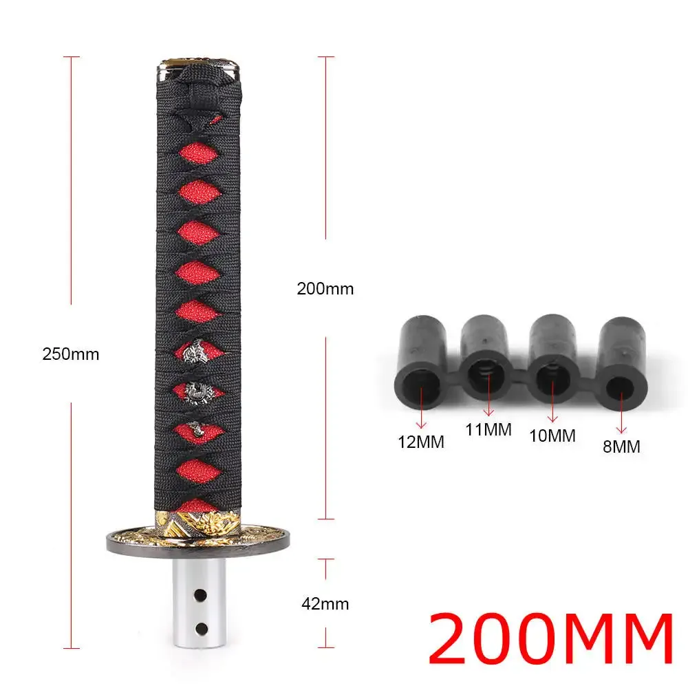 JDM Katana Samurai Sword Katana Shift Knob Automatic With Adapters Universal Fit 150MM/200MM ...