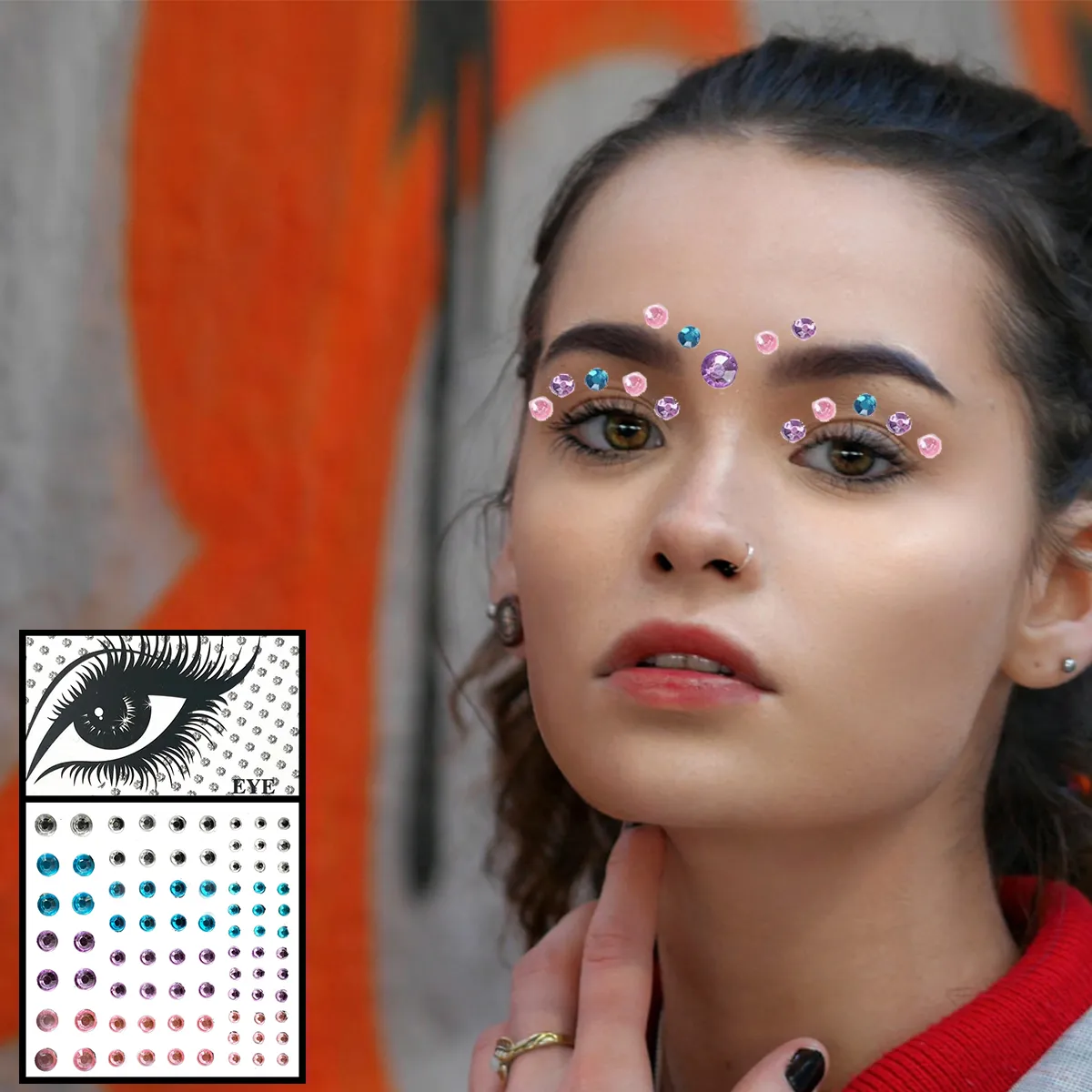 Temporary Tattoos for Women: Bindi Jewel Gems Makeup Stickers, Body Art ...