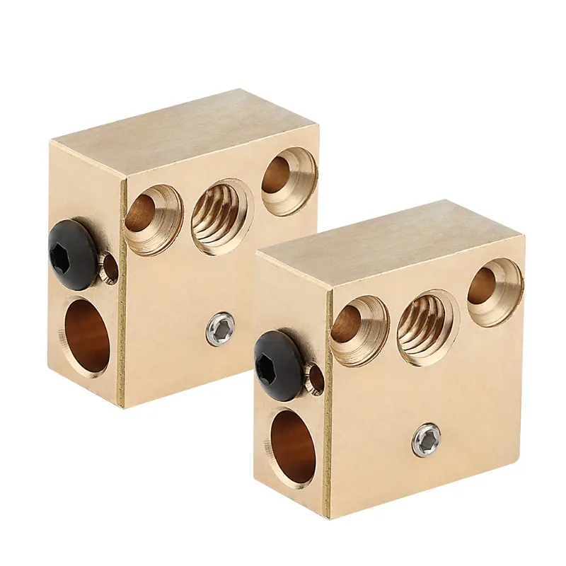 DHgate.com:AR29 22 CR-10 E3D V6 Brass Heat Block, Hardened Heater Block ...