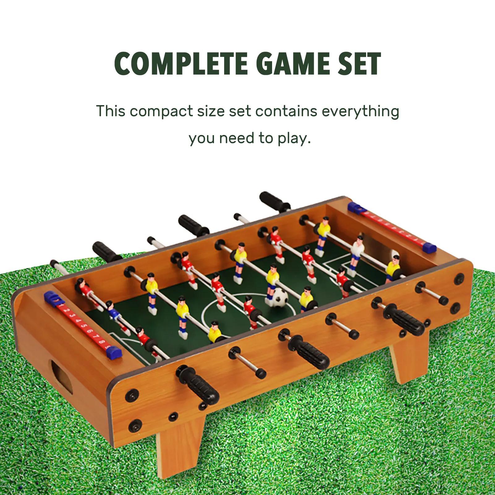 Mini Tabletop Foosball Game Set, Portable Soccer Board Game with Score ...