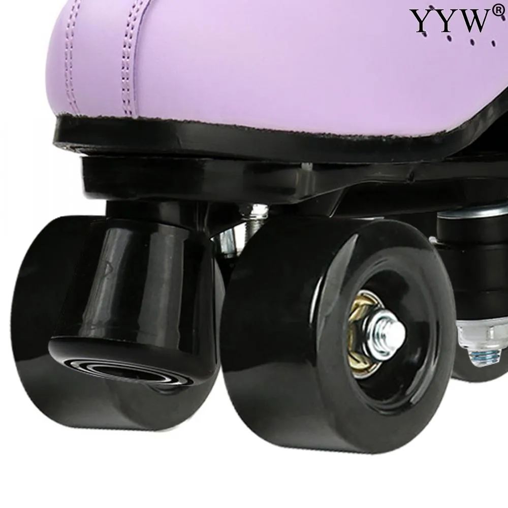 Leopard Print Quad Roller Skates - Adult Double Line Skates, Artificial ...