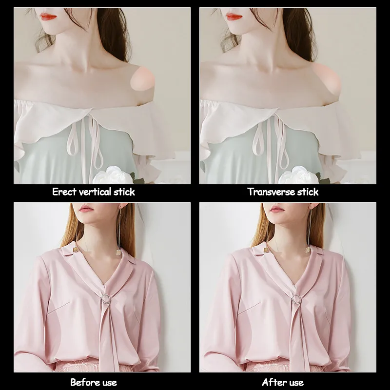 Reusable Self-Adhesive Soft Silicone Shoulder Pads for Clothing ...