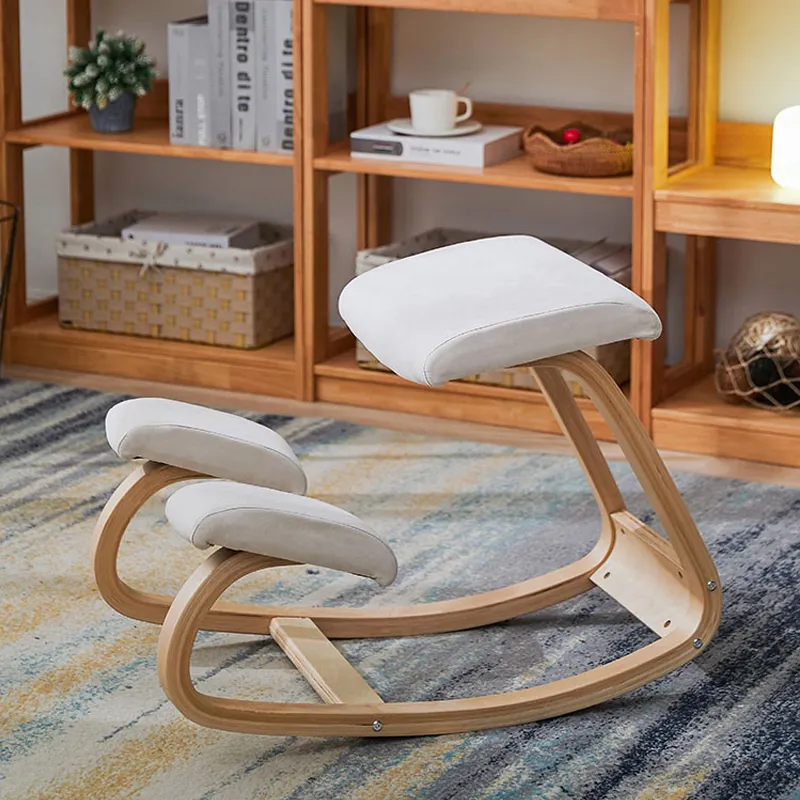 Ergonomic Wooden Kneeling Cuddle Chair Stool For Home And Office Use ...