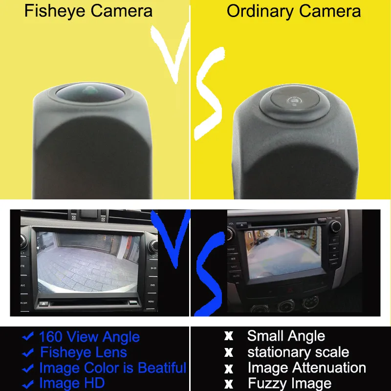 Fisheye Lens Night Vision Car Reversing Camera for Mini Cooper Clubman ...