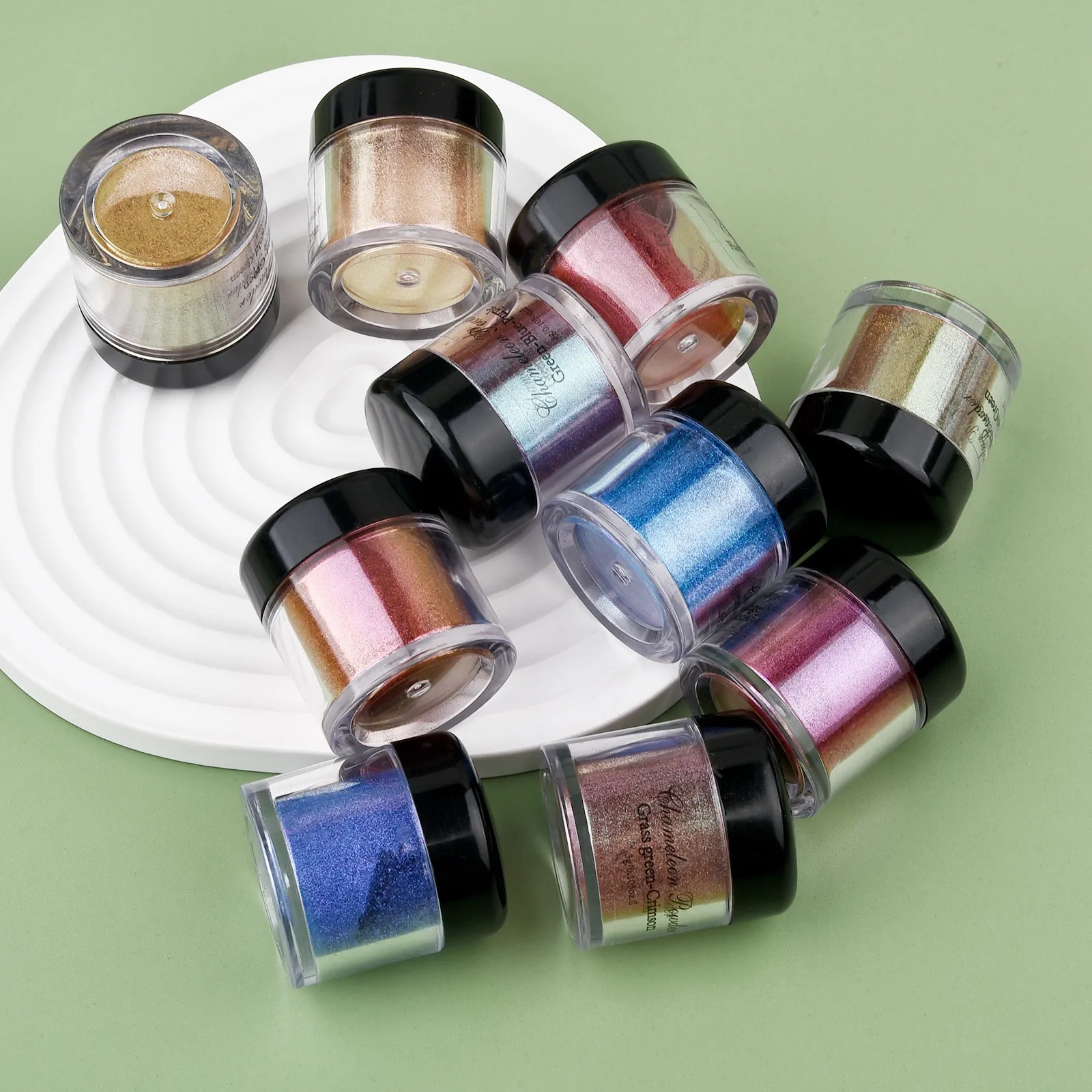 3g Chameleon Pigments Pearlescent Epoxy Resin Glitter Powder Kit for ...