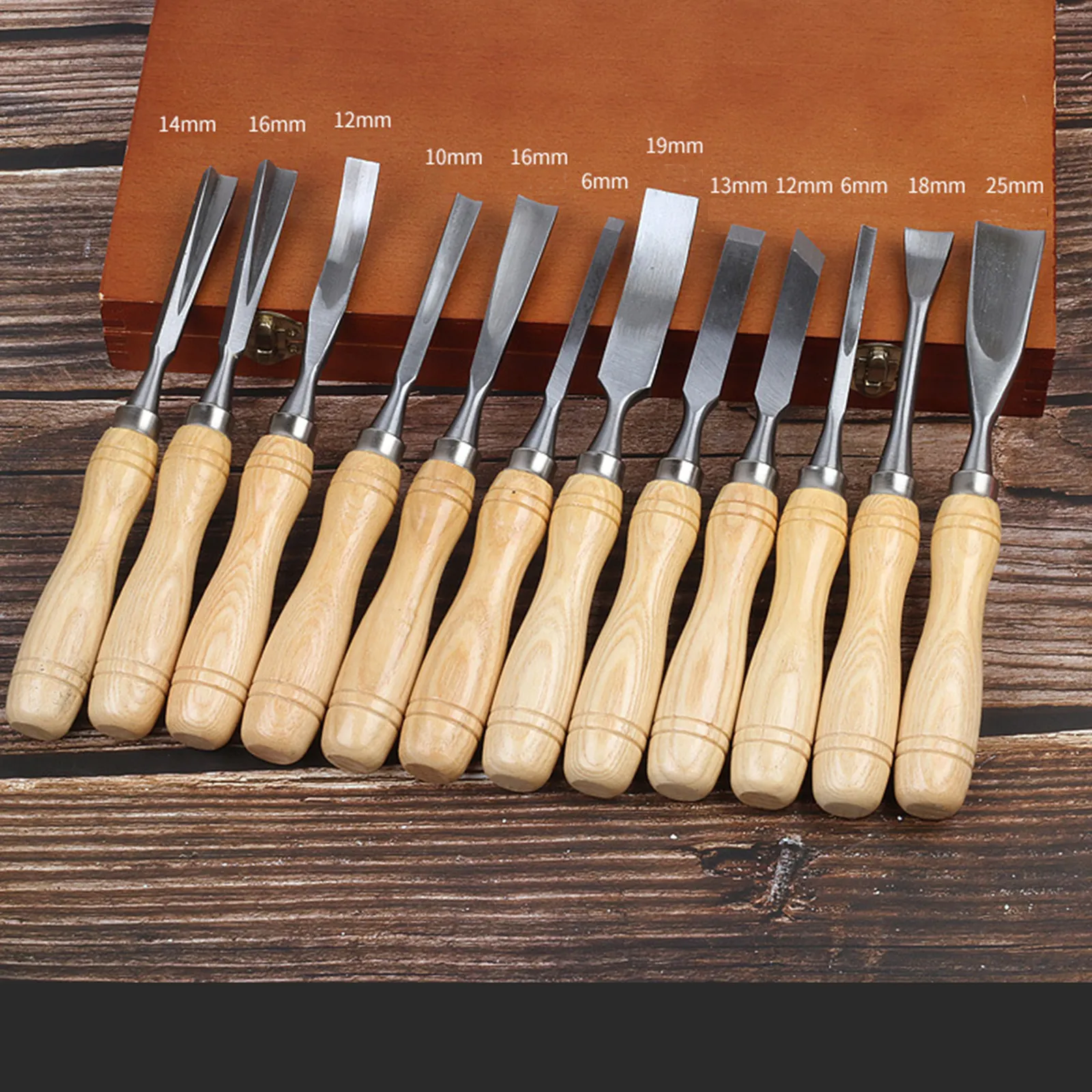 Wood Chisels Set Sharp Steel Hand Tools For Wood Carving Knife ...