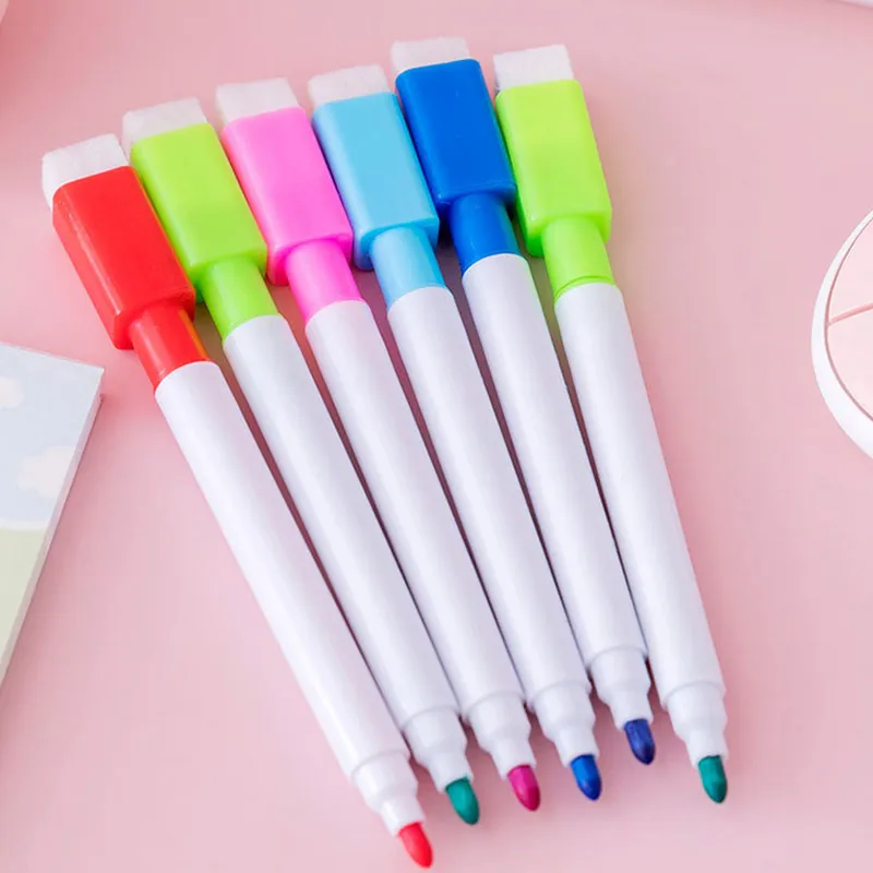8-Color Erasable Marker Pen Set - Smooth Writing, Quick-Dry, Non-Toxic ...