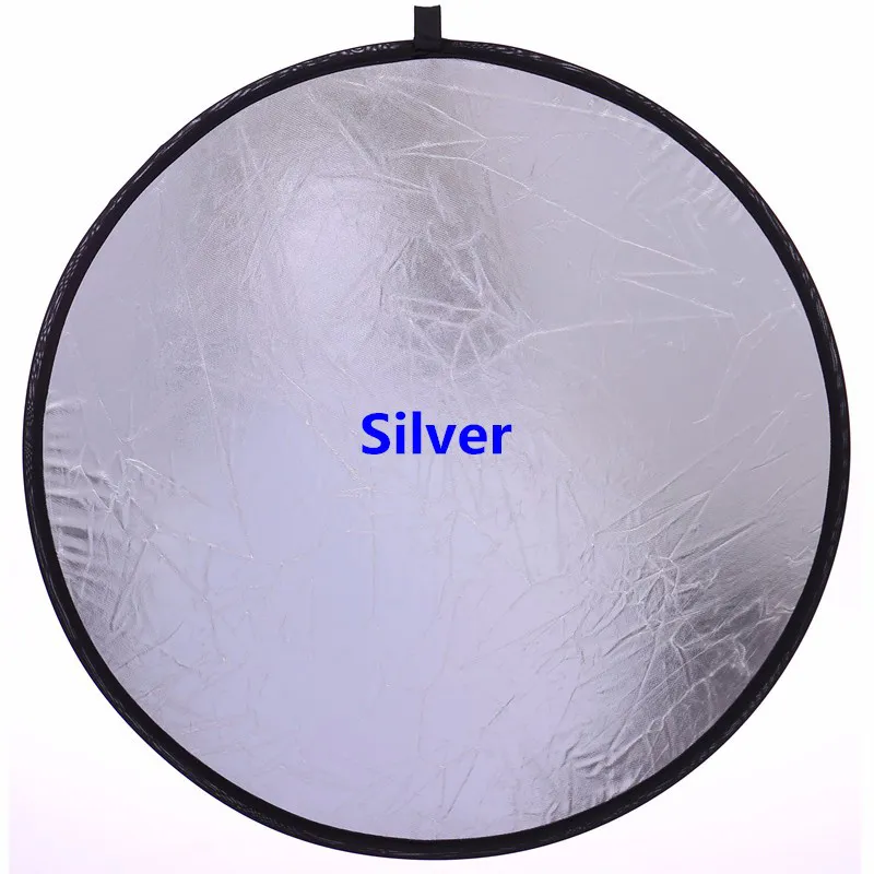 24 in 60 cm 2-in-1 Reflector Photography Light Diffuser Collapsible ...