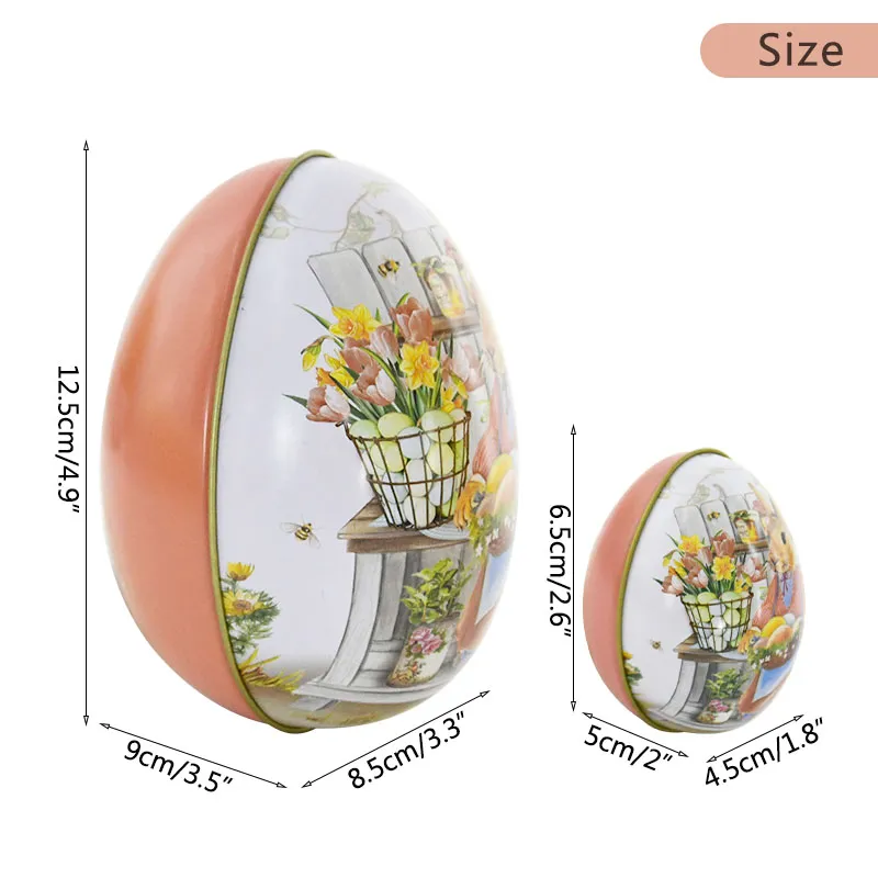 Fillable Easter Egg Tinplate the lunch box for Kids' Candy, Cookies ...
