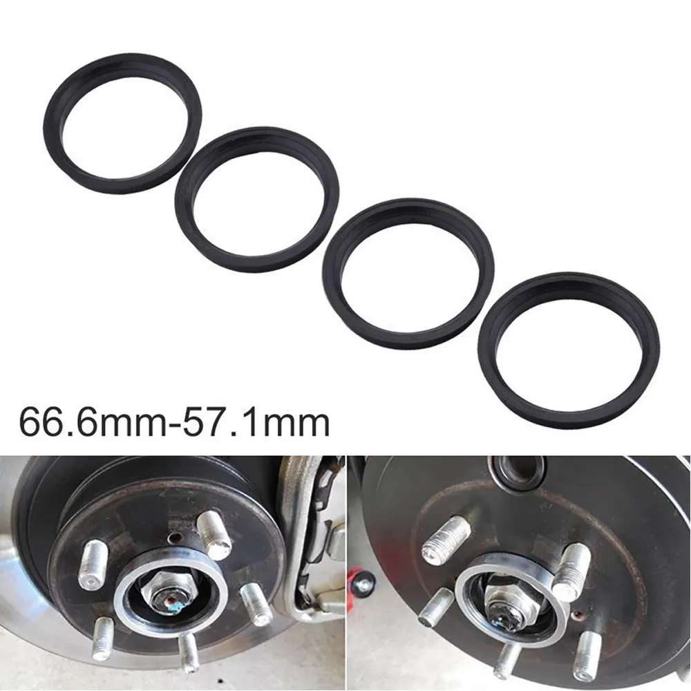DHgate.com:4-Pack 73.1mm Car Wheel Hub Rings - Black Automotive Plastic ...