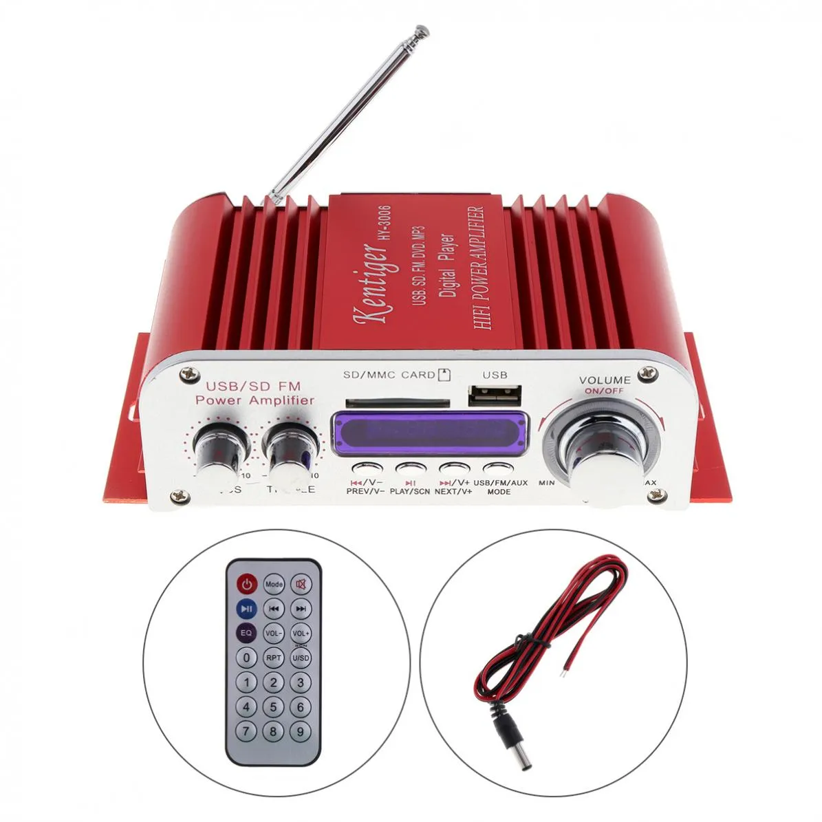 Mini HiFi Stereo 1000 watt amplifiers with Digital Display, Remote ...