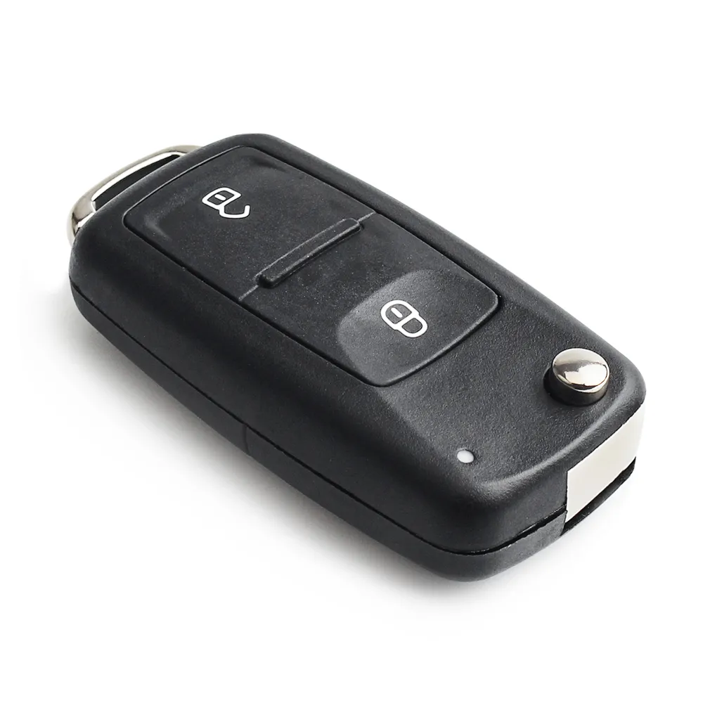 KEYYOU Flip Fob Remote Car Key Case Cover Shell for VW Volkswagen Jetta ...
