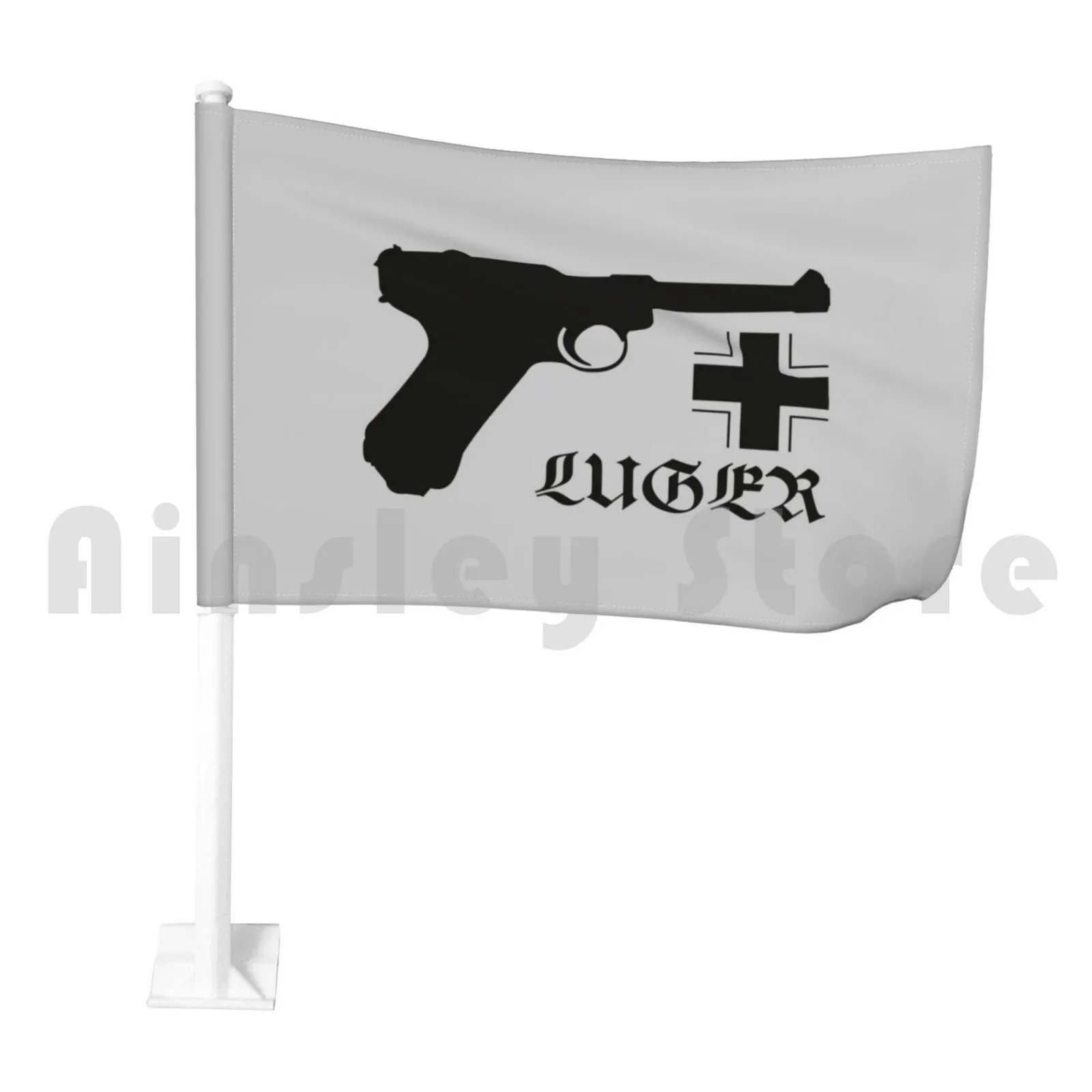 Parabellum P08 Luger Pistol Flag - Germany WW2 Iconic Gun Car Flag ...