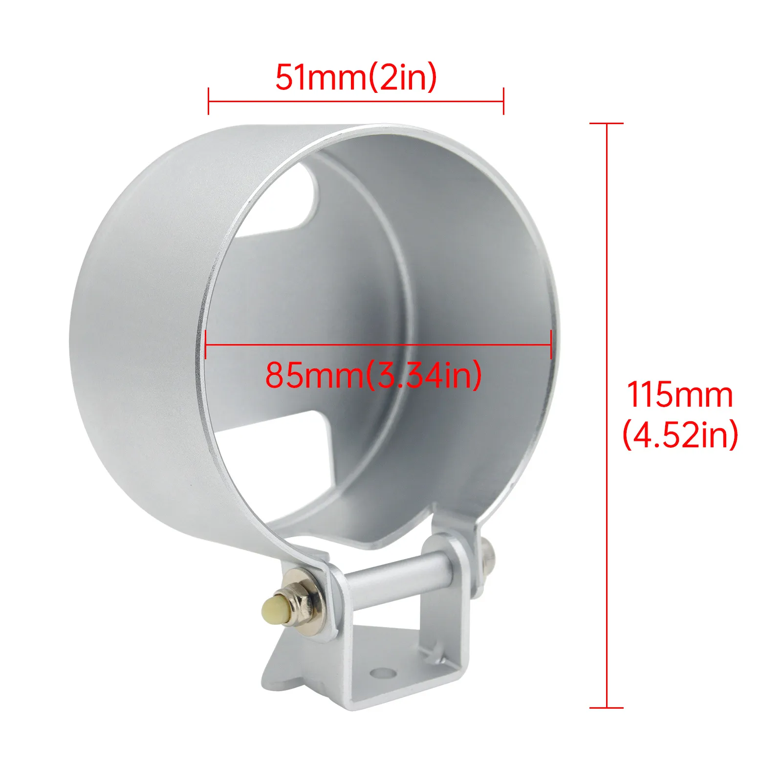 Pillar Gauge Pod KSTE 52mm 2 Inch Universal Single Hole Meter Gauge ...