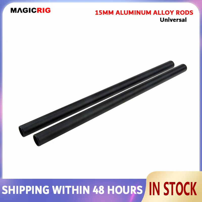 MAGICRIG 30cm Aluminum Alloy M12 Thread 15mm Rail Rods for DSLR Camera ...