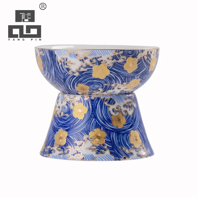 Teapot Tea Strainer Ceramic Tea Infuser with Colour Enamels, Chinese ...