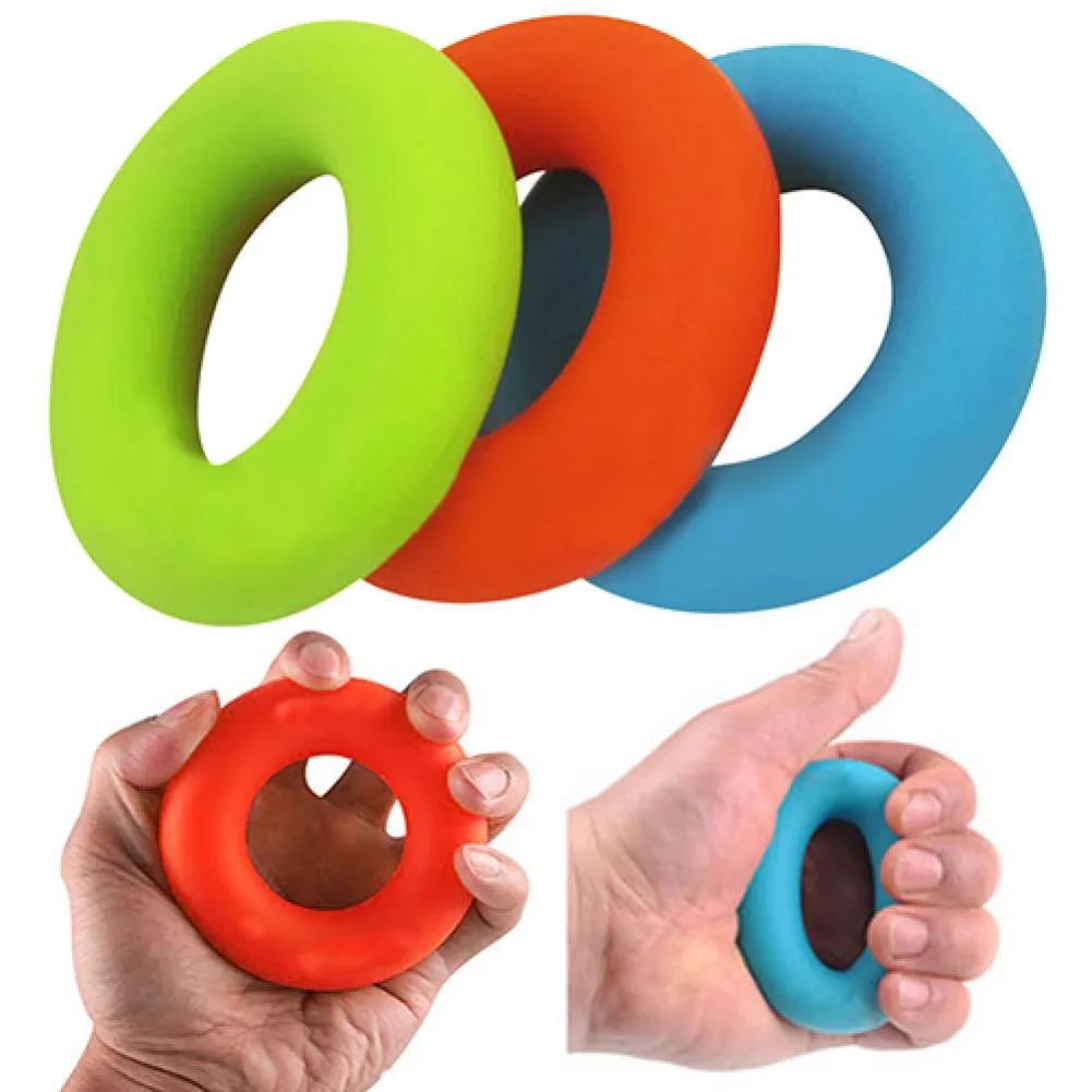 5 Pack Silicone Hand Grip Strengthener, Finger Grip Strength Trainer ...