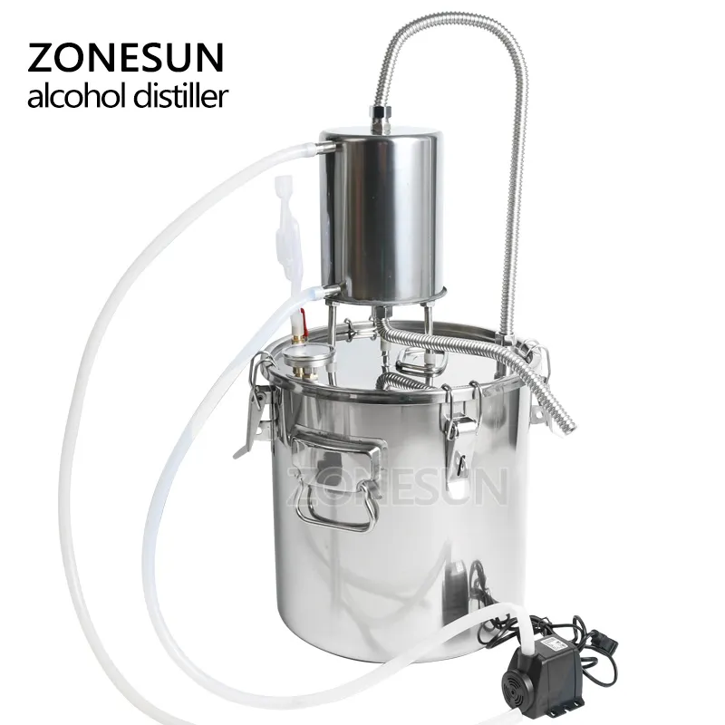 DHgate.com:ZONESUN Stainless Steel Water Distiller Kit for Home Brewing ...