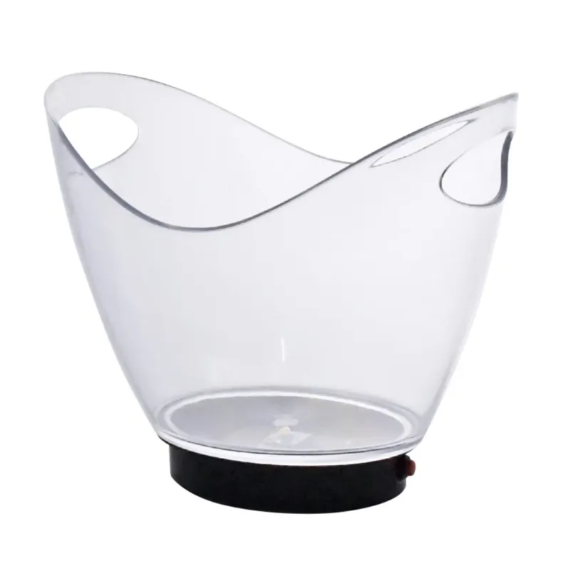 Multicolor LED Gradient Light Ice Bucket - Waterproof Cooler Container ...