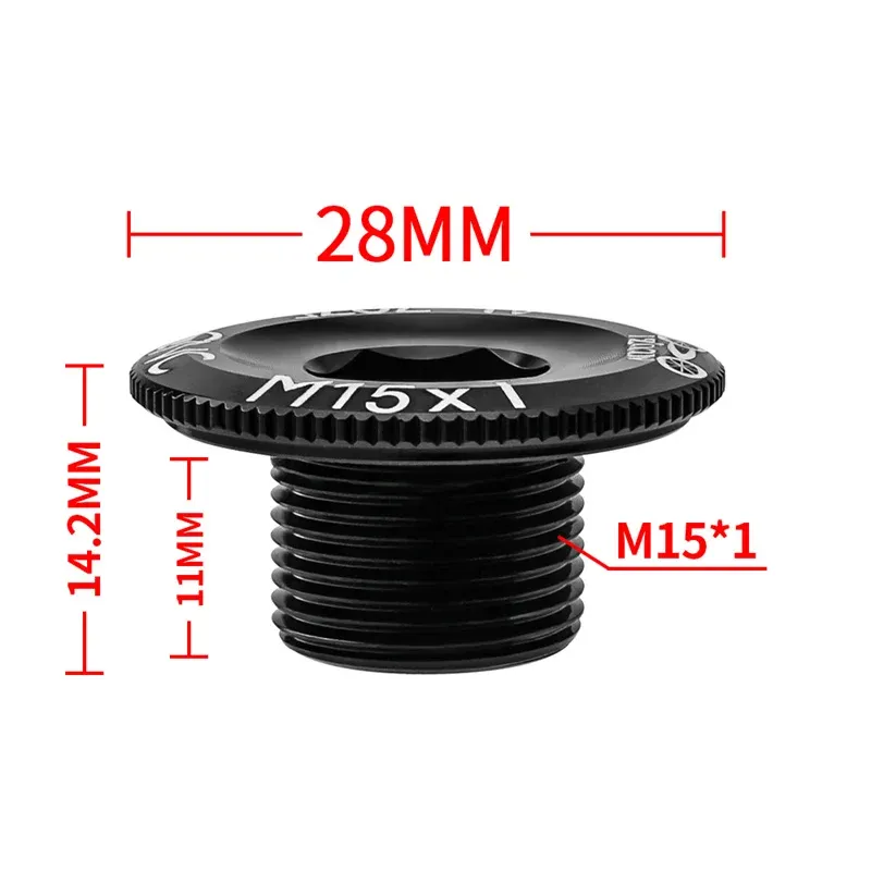 DHgate.com:CNC Aluminum Alloy Crankset Arm Bolt for MTB Road Bike, M15 ...